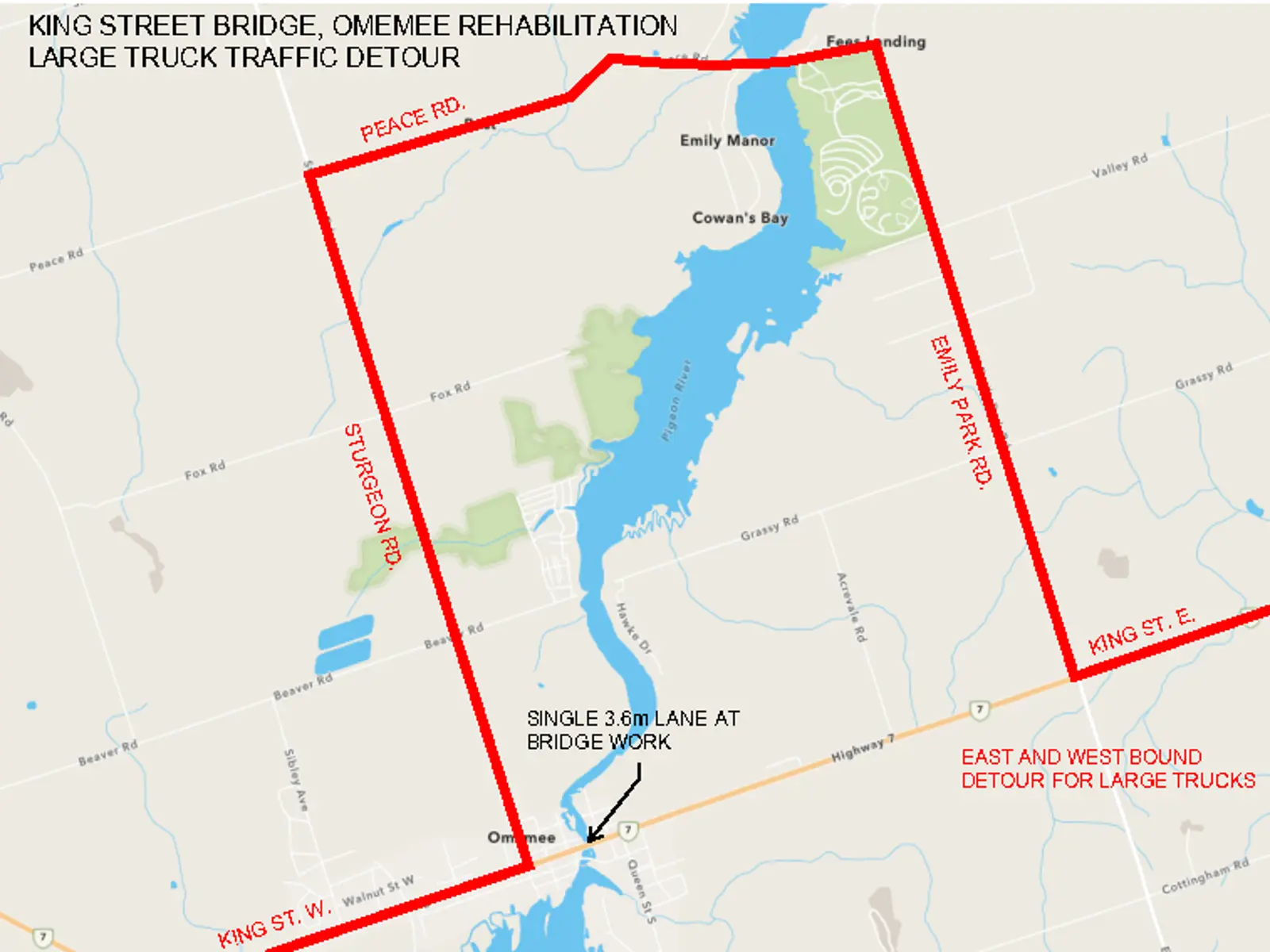 King Street Bridge Rehabilitation project in Omemee begins October 8 ...